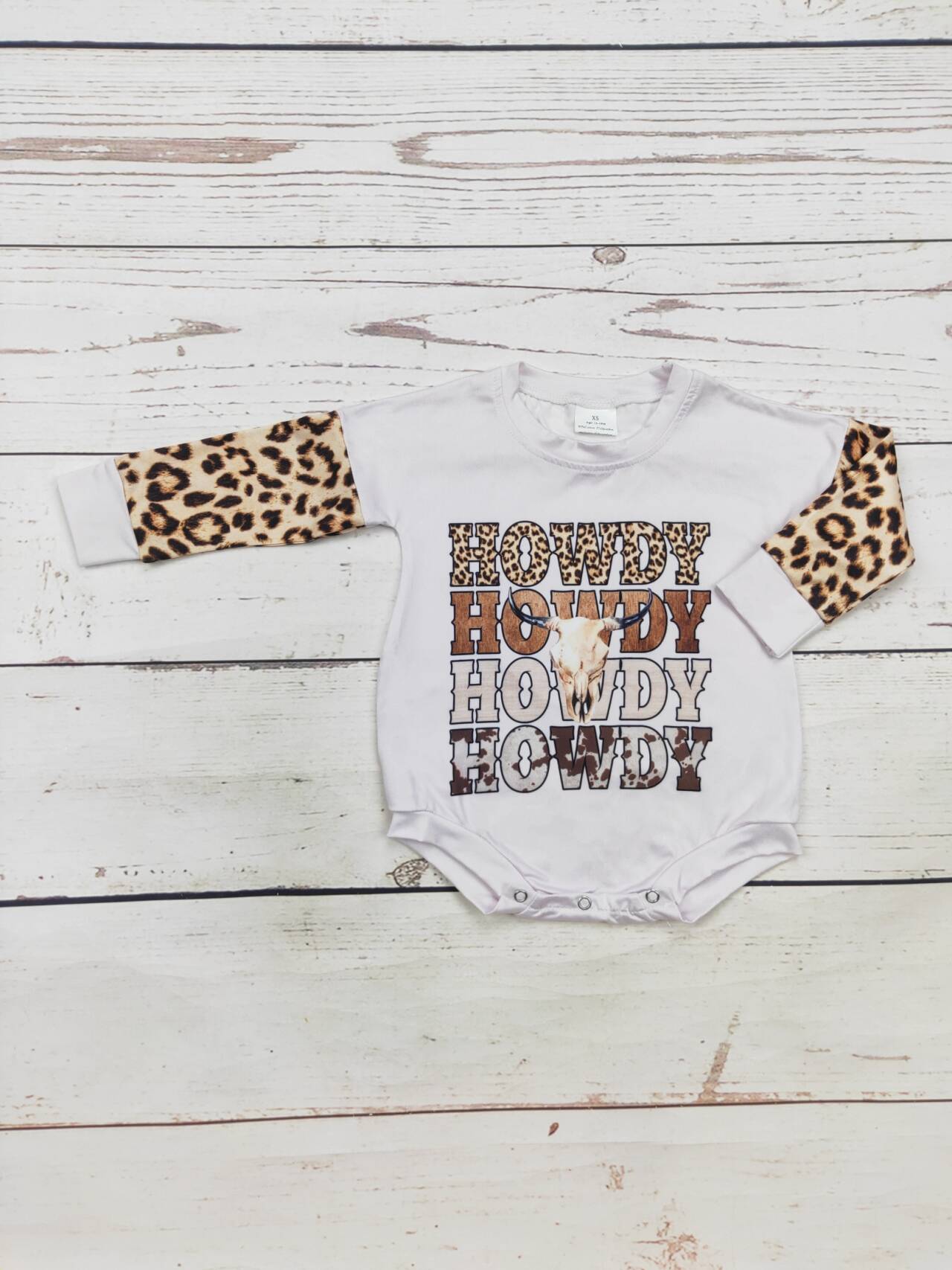 Baby Howdy Cheetah Western Bubble – Sassy kids palace